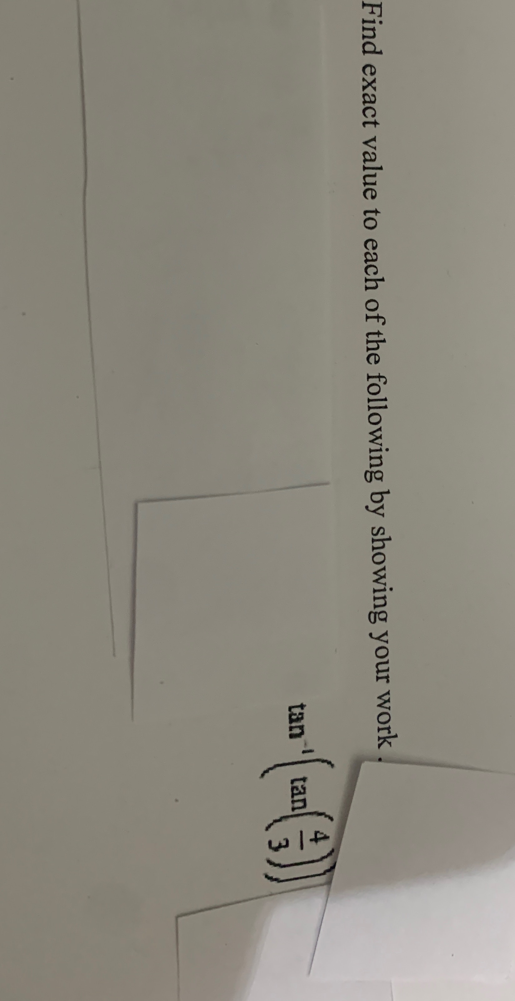 Solved Find exact value to each of the following by showing | Chegg.com