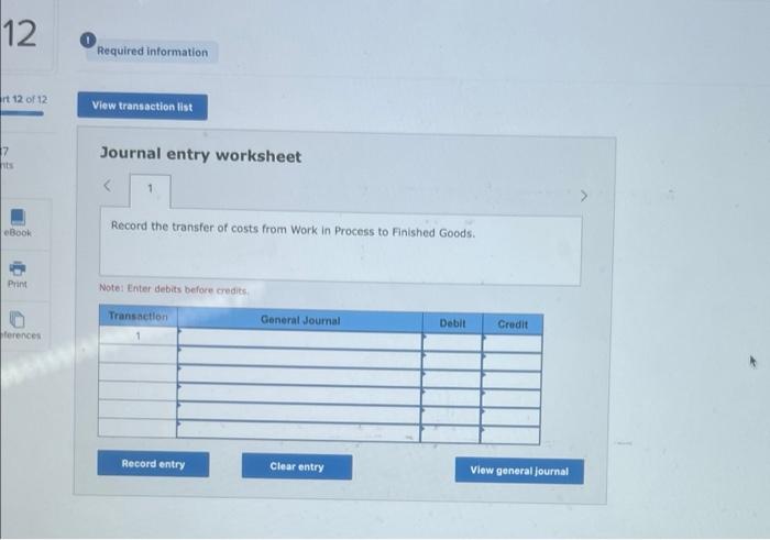 Solved 11 C Part of 183 om Required information [The | Chegg.com