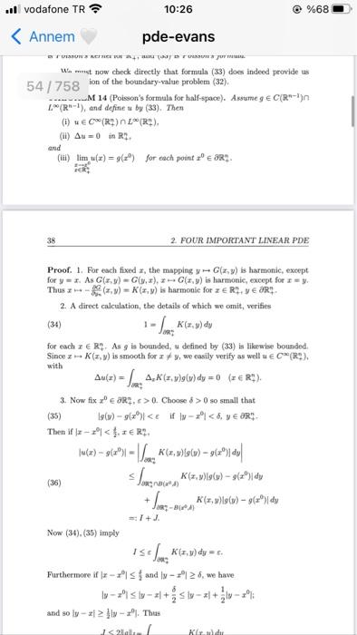 Solved THEOREM 15 (Poisson's formula for ball). Assume g e | Chegg.com