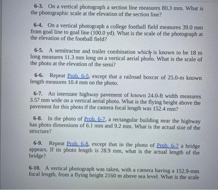 Solved 6-1. The photo distance between two image points a | Chegg.com