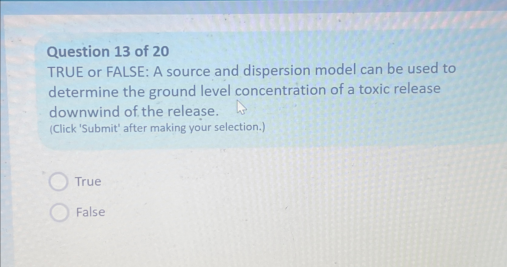 Solved Question 13 ﻿of 20TRUE or FALSE: A source and | Chegg.com