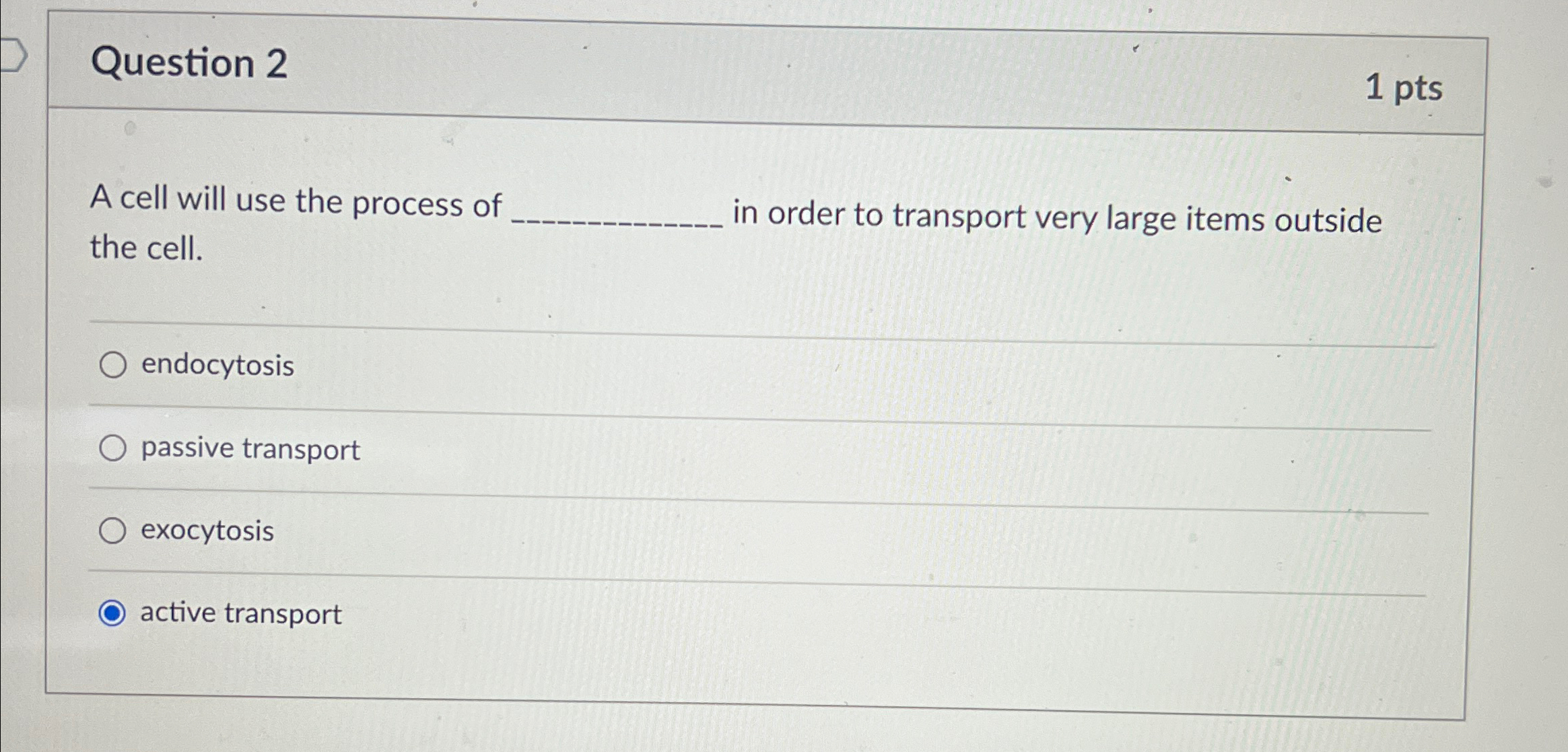 Solved Question 21 ﻿ptsA cell will use the process of ﻿in | Chegg.com