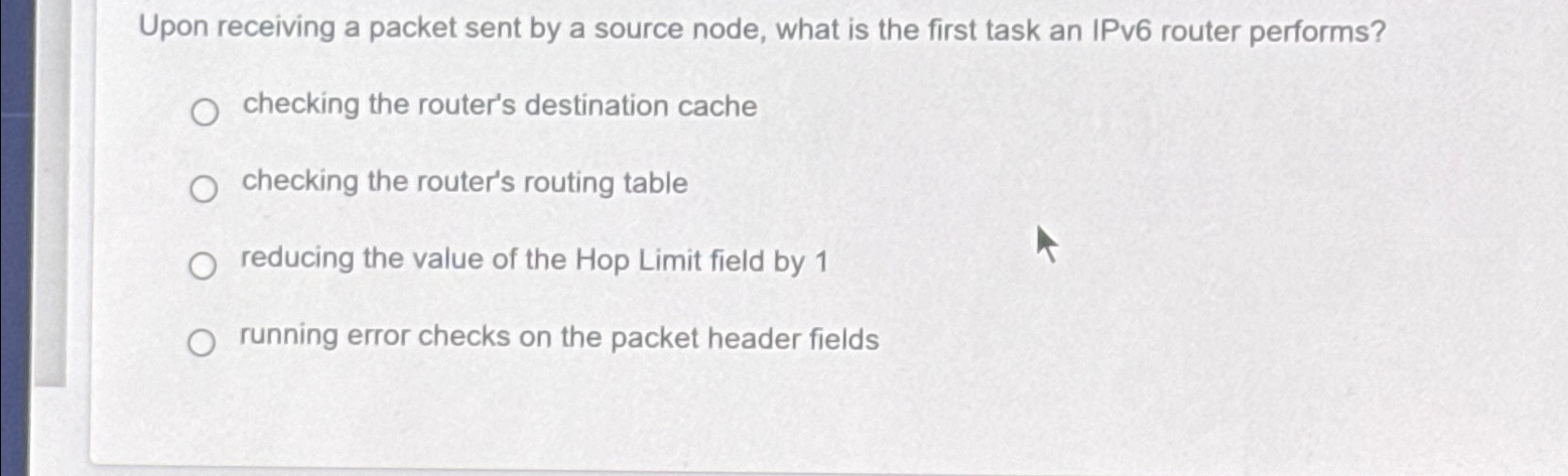 Solved Upon receiving a packet sent by a source node, what | Chegg.com
