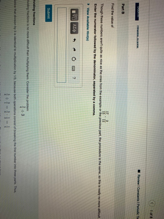 Solved 1 of 8 Review l Constants I Periodic Ta Part B Find | Chegg.com