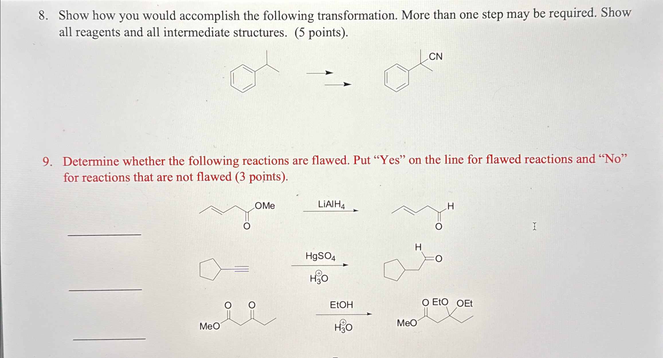 Solved Show how you would accomplish the following | Chegg.com