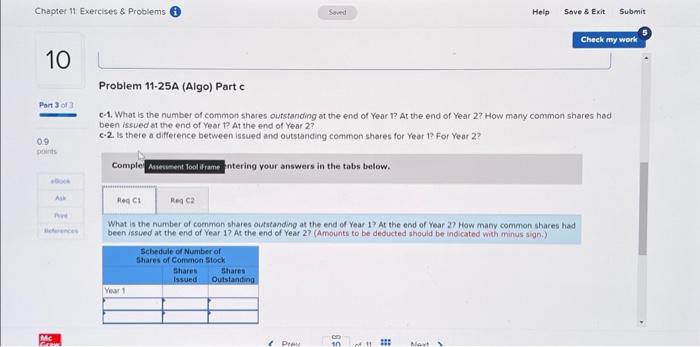 Required information Problem 11-25A (Algo) Recording | Chegg.com