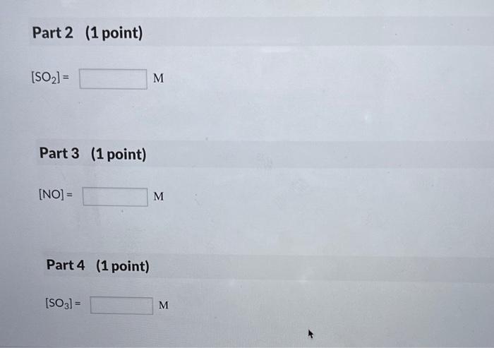 Solved Nitrogen dioxide reacts with SO2 to form NO and SO3 : | Chegg.com