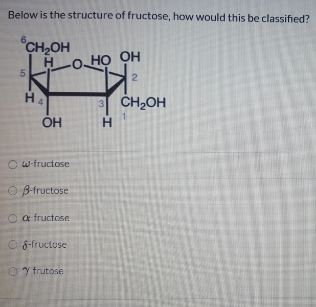Solved Below is the structure of fructose, how many chiral | Chegg.com