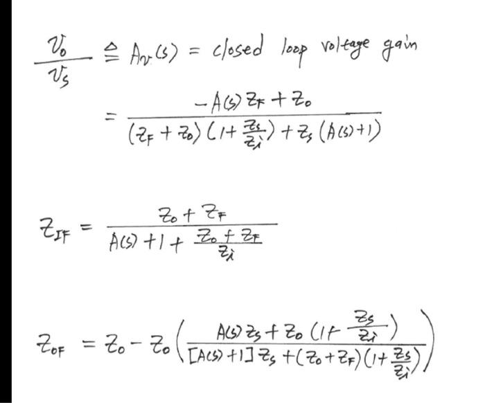 Solved how do i find the transfer function (Vo/Vs), input | Chegg.com