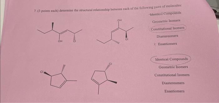 Solved 7 3 Points Each Determine The Structural 