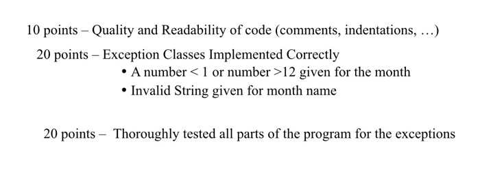 Solved 4 Month Class Exceptions Programming Challenge 5 Of 