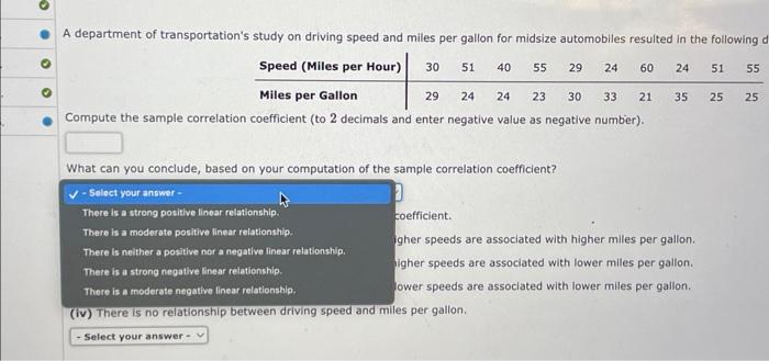 Solved Compute the sample correlation coefficient (to 2 | Chegg.com