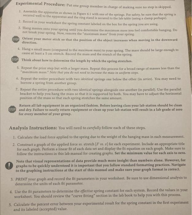 Results: The procedure/analysis instructions describe | Chegg.com