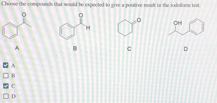 Solved Choose the compounds that would be expected to give a | Chegg.com