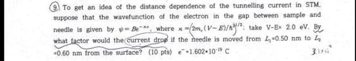 Solved K To get an idea of the distance dependence of the | Chegg.com