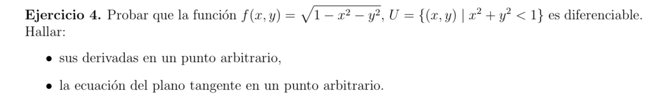 Solved Ejercicio 4. ﻿Probar que la función | Chegg.com