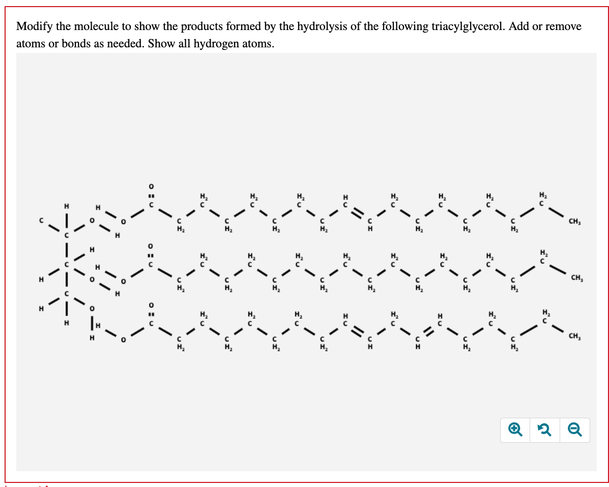 Solved Modify the molecule to show the products formed by | Chegg.com