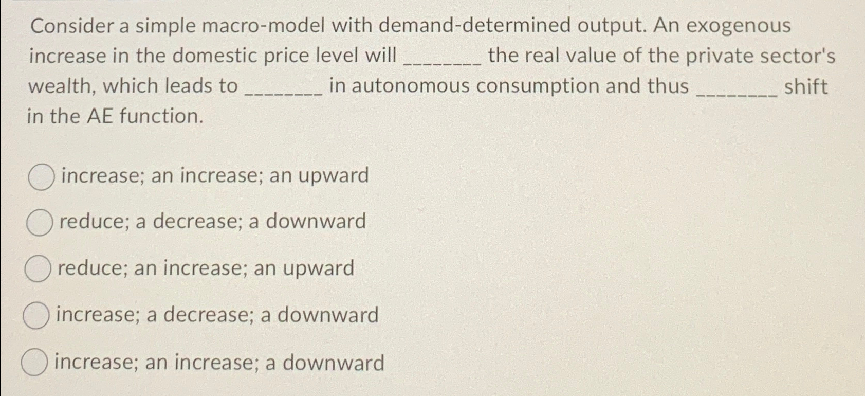Solved Consider a simple macro-model with demand-determined | Chegg.com