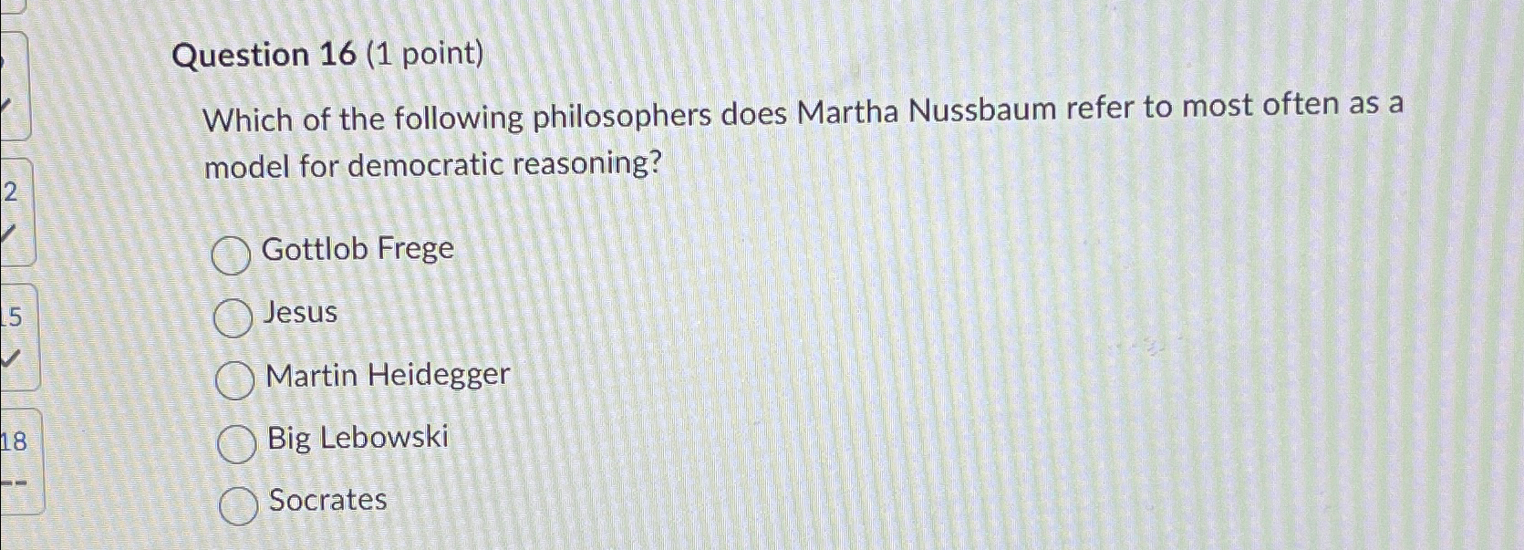 Solved Question 16 (1 point)Which of the following | Chegg.com Solved Question 16 (1 point)Which of the following | Chegg.com