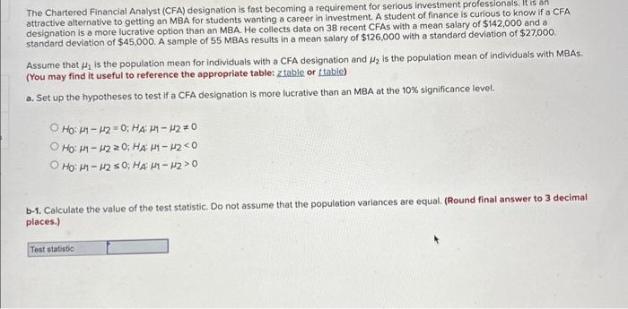 Solved The Chartered Financial Analyst (CFA) designation is | Chegg.com