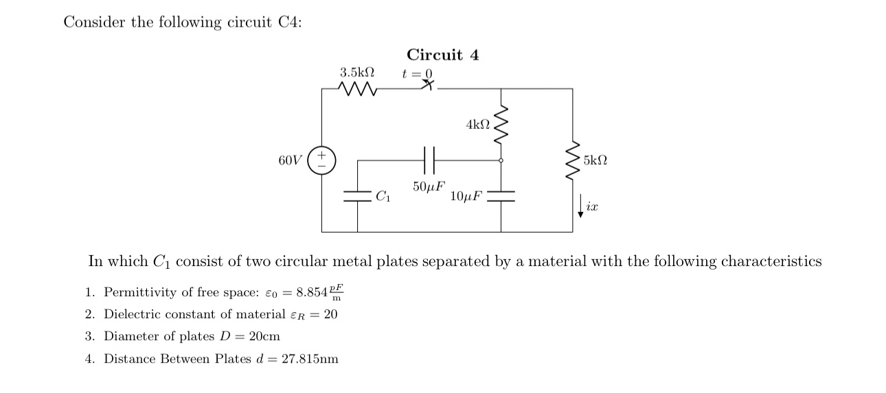 Solved Para el circuito 4, ﻿considere que el interruptor se | Chegg.com