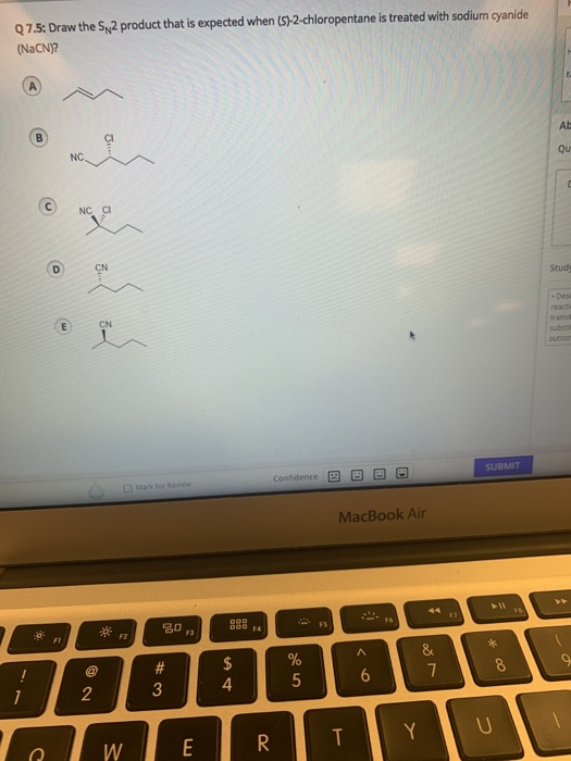 Solved Draw the SN2 product that is expected when | Chegg.com