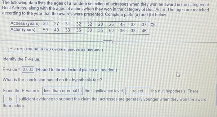 Solved The following data lists the ages of a random | Chegg.com