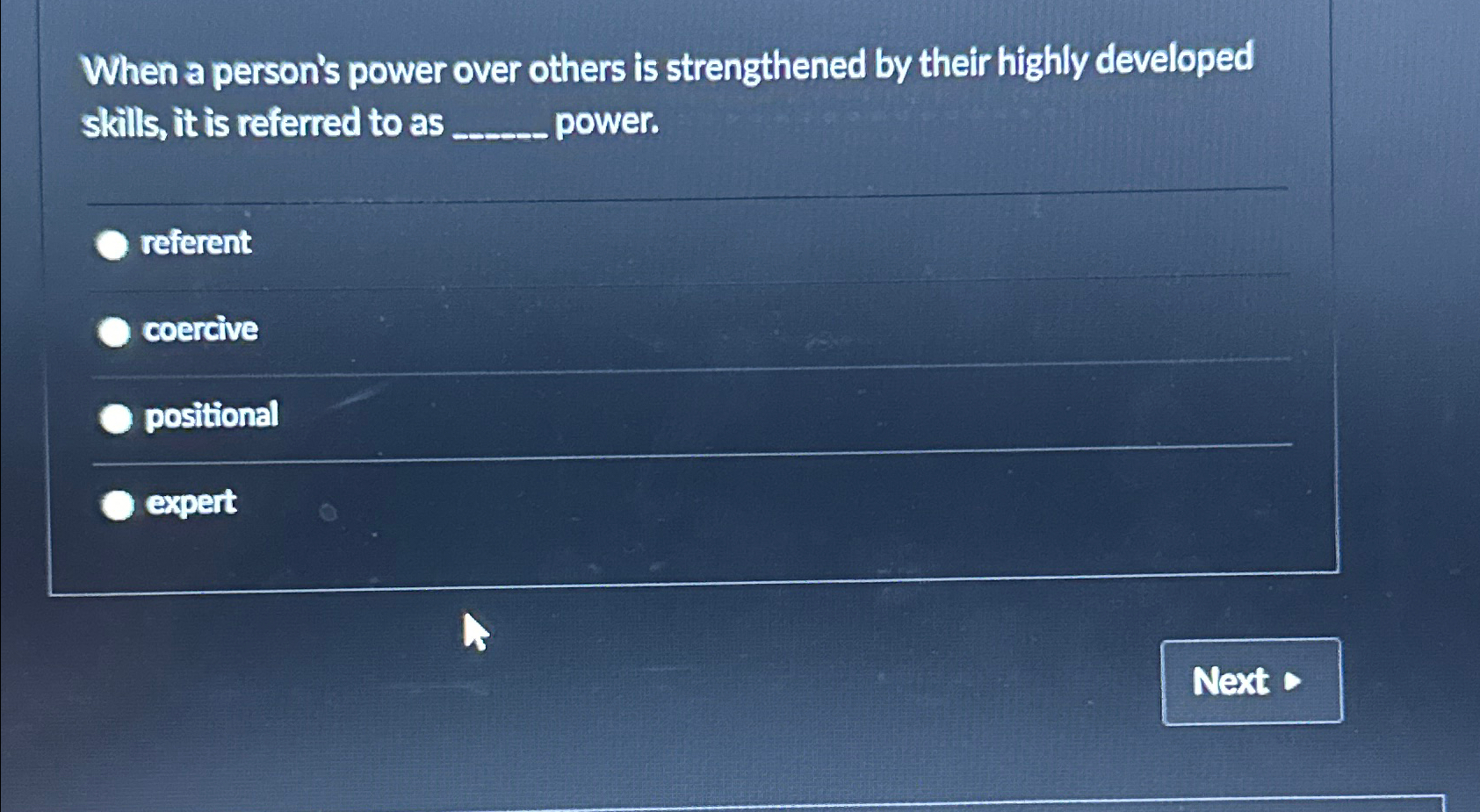 Solved When a person's power over others is strengthened by | Chegg.com