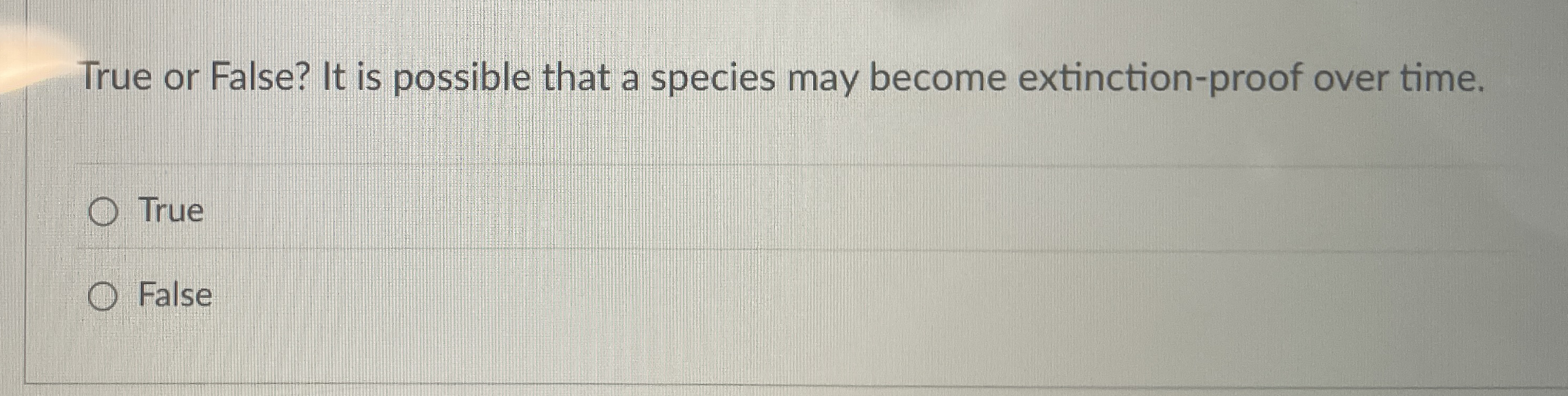 Solved True or False? It is possible that a species may | Chegg.com
