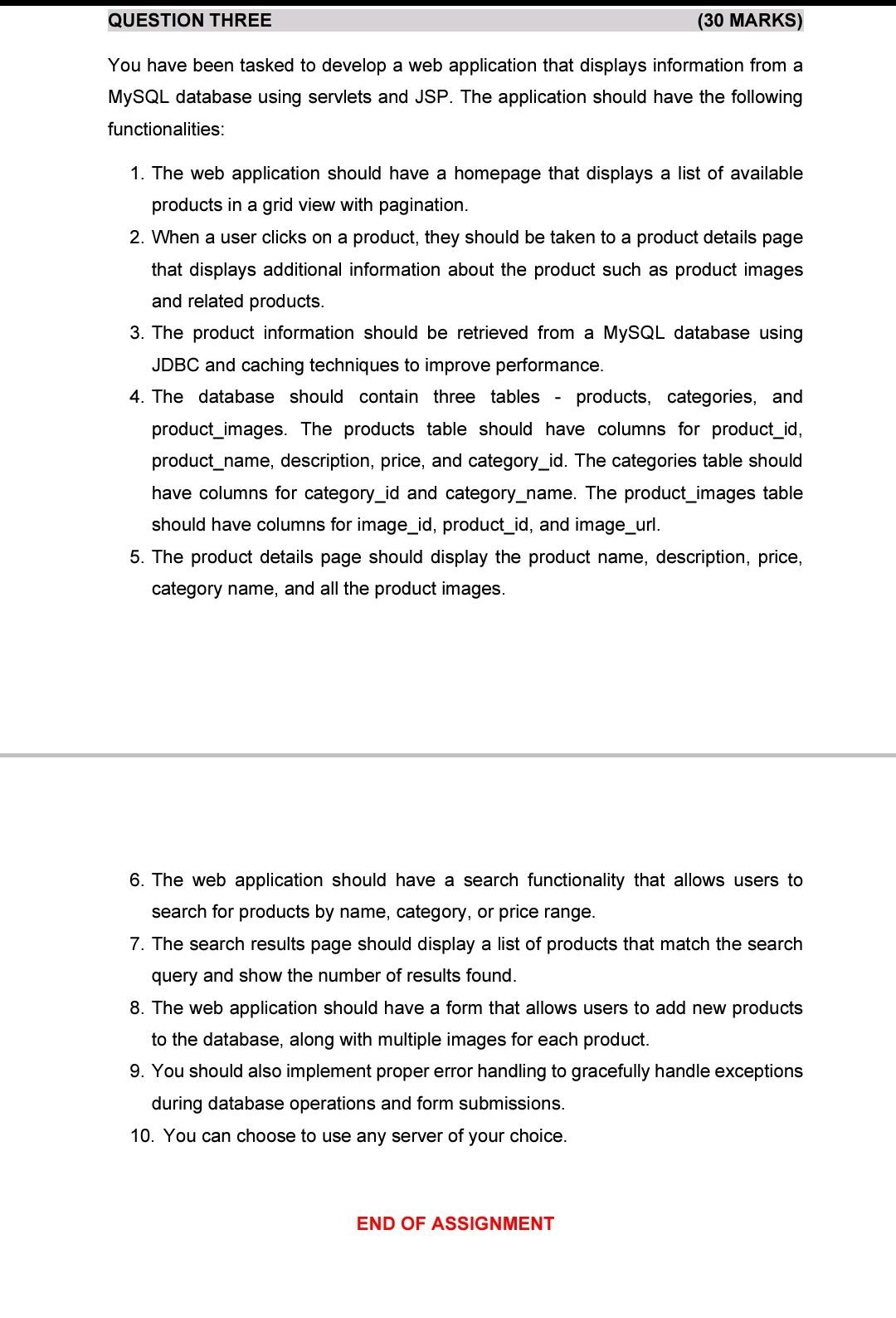 Solved You have been tasked to develop a web application | Chegg.com