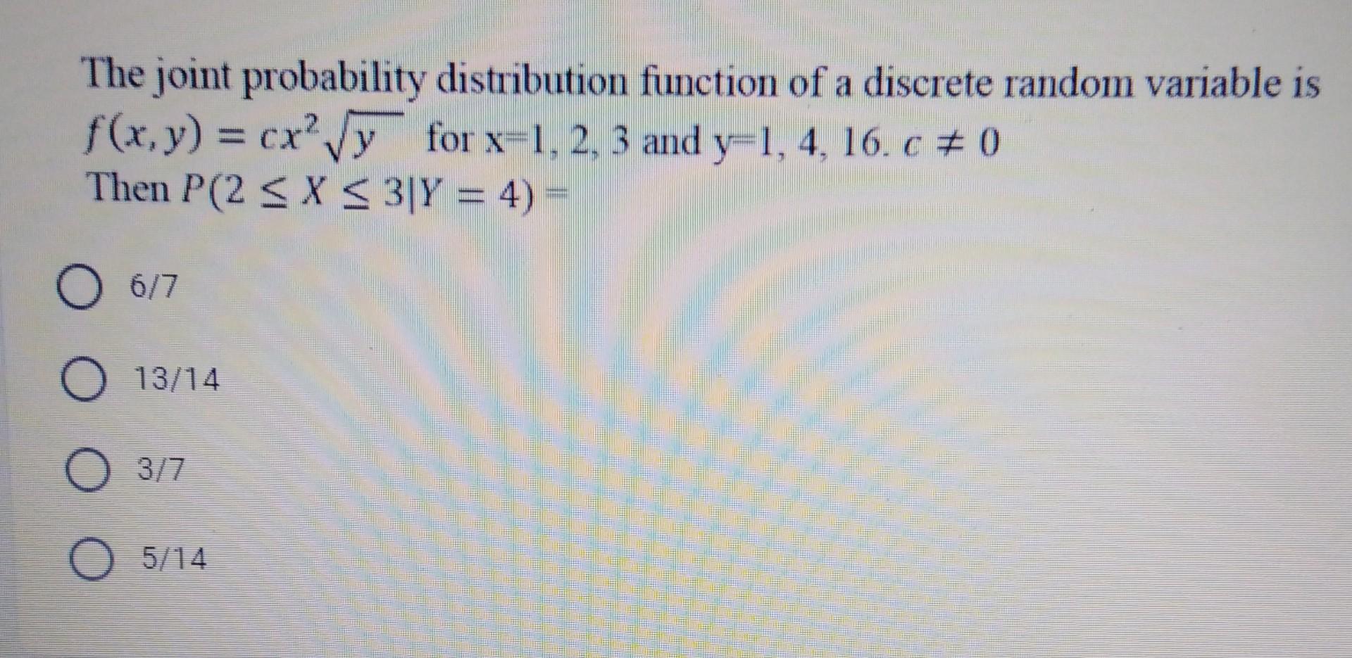 Solved The joint probability distribution function of a | Chegg.com