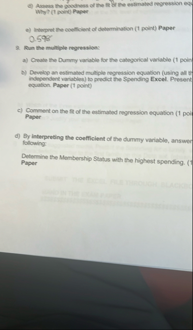 Solved d) ﻿Assess the goodness of the fill St the estimated | Chegg.com