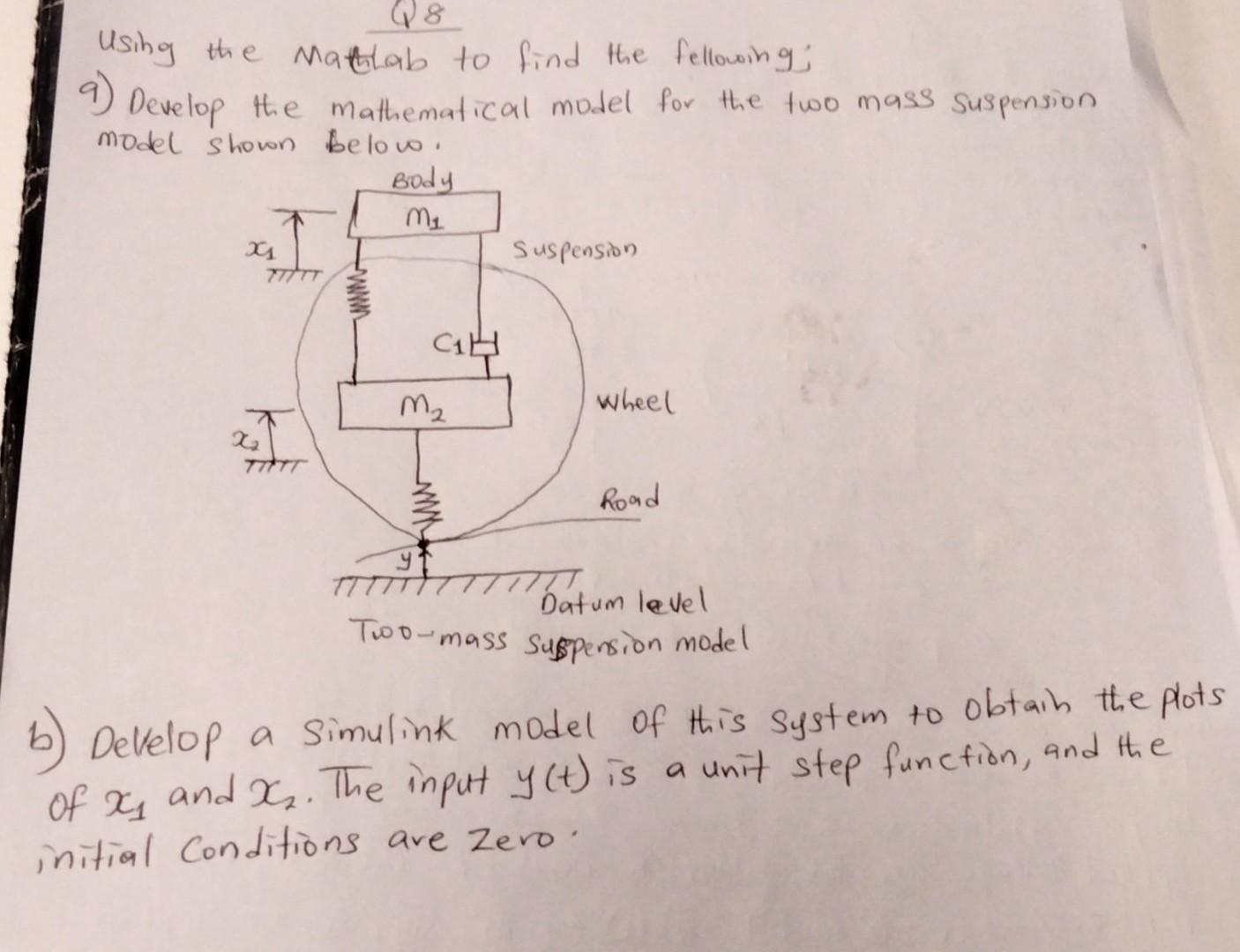Solved Using the Mathab to find the fellowing: 9) Develop | Chegg.com