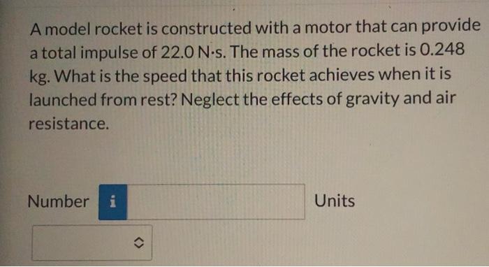 Solved A model rocket is constructed with a motor that can | Chegg.com