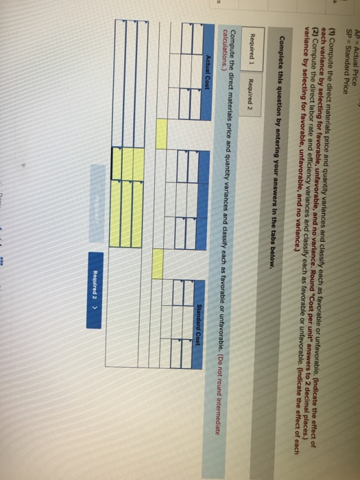 Solved Check my work Exercise 08-15 Direct materials and | Chegg.com