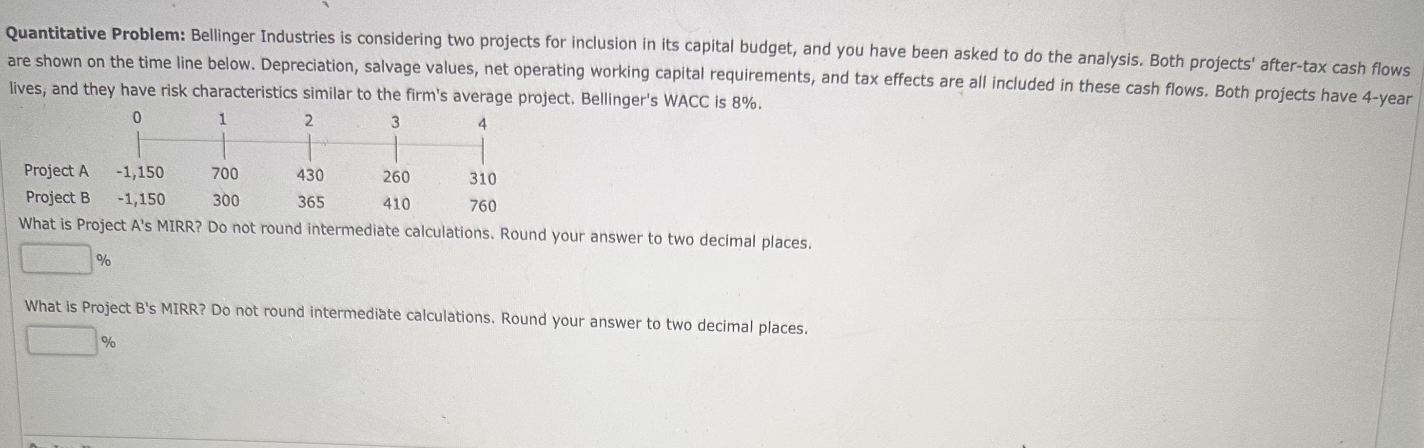 Solved Quantitative Problem: Bellinger Industries is | Chegg.com