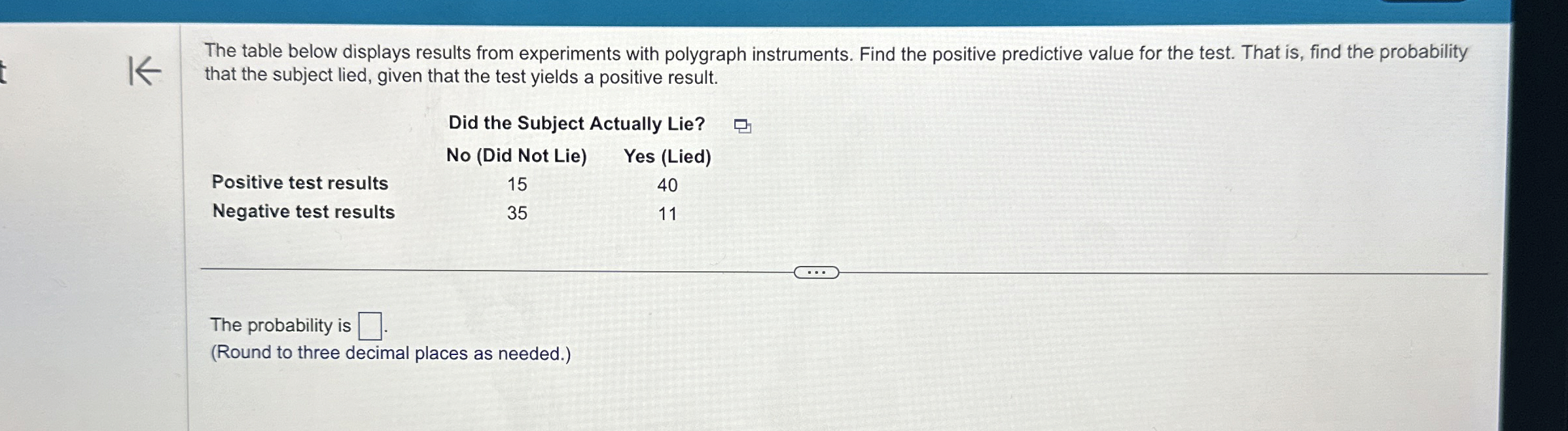 Solved The table below displays results from experiments | Chegg.com