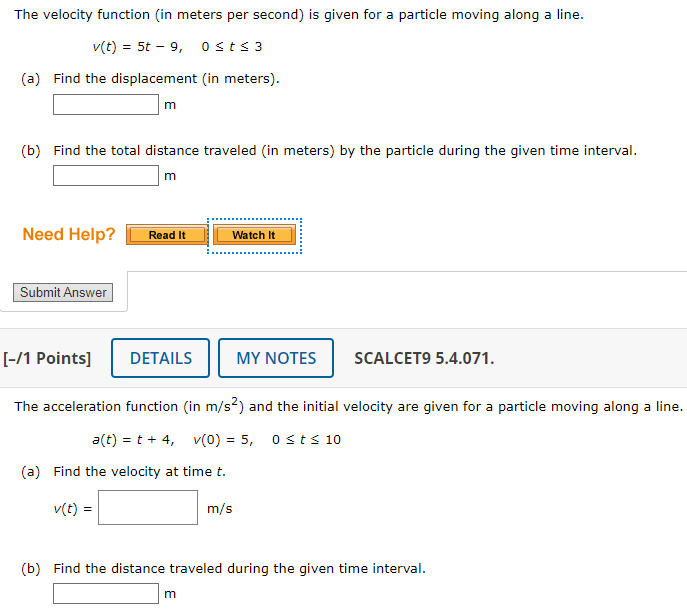Solved The velocity function (in meters per second) ﻿is | Chegg.com