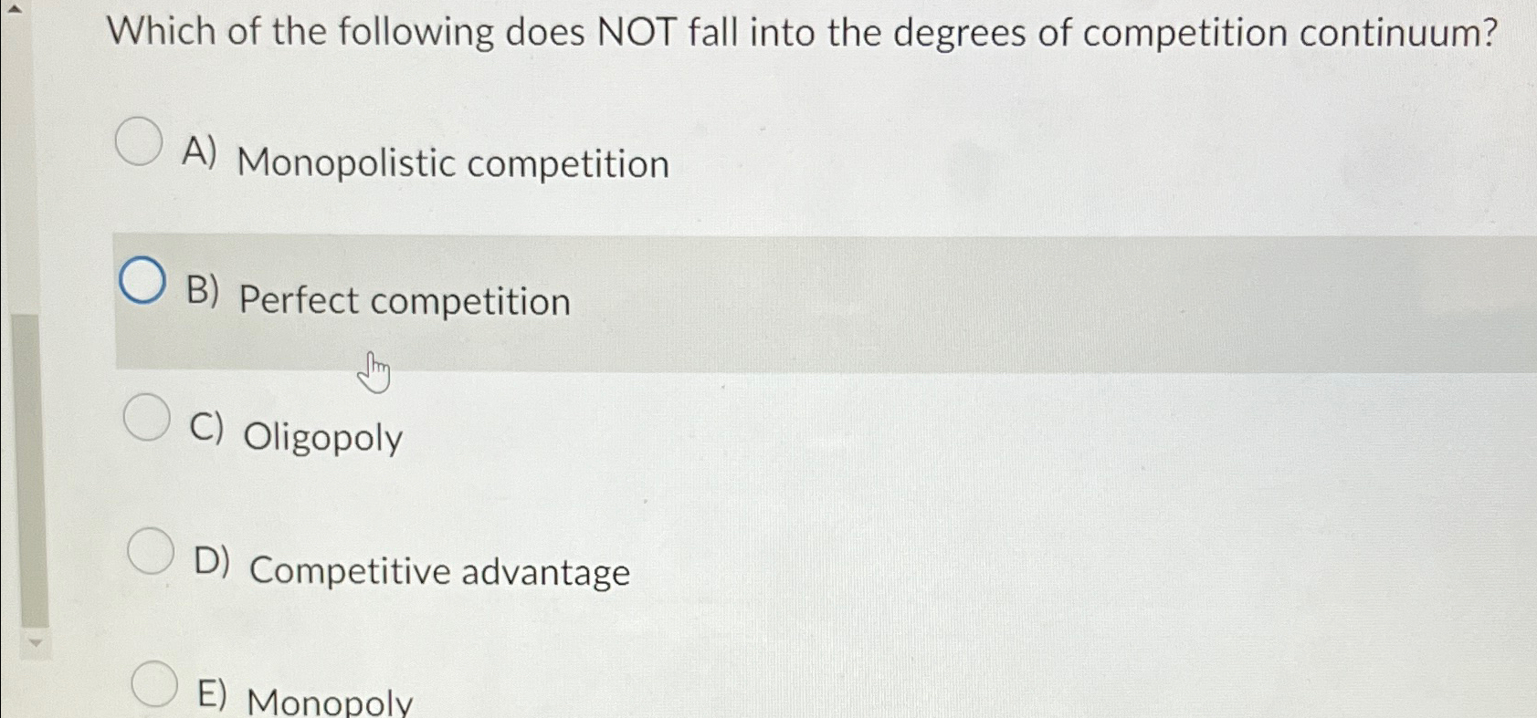 Solved Which of the following does NOT fall into the degrees | Chegg.com