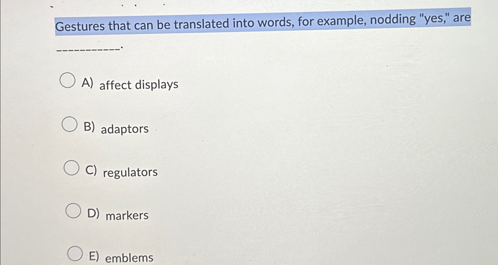 Solved Gestures that can be translated into words, for | Chegg.com