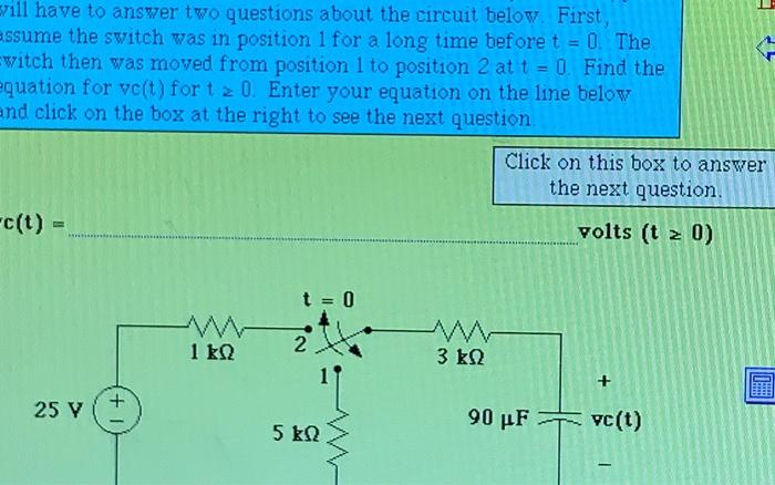 Solved svill have to answer two questions about the circuit | Chegg.com