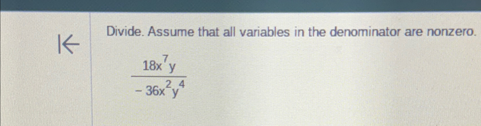 Solved Divide. Assume that all variables in the denominator | Chegg.com