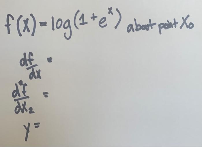 Solved Compute the second order Taylor series expansion of | Chegg.com