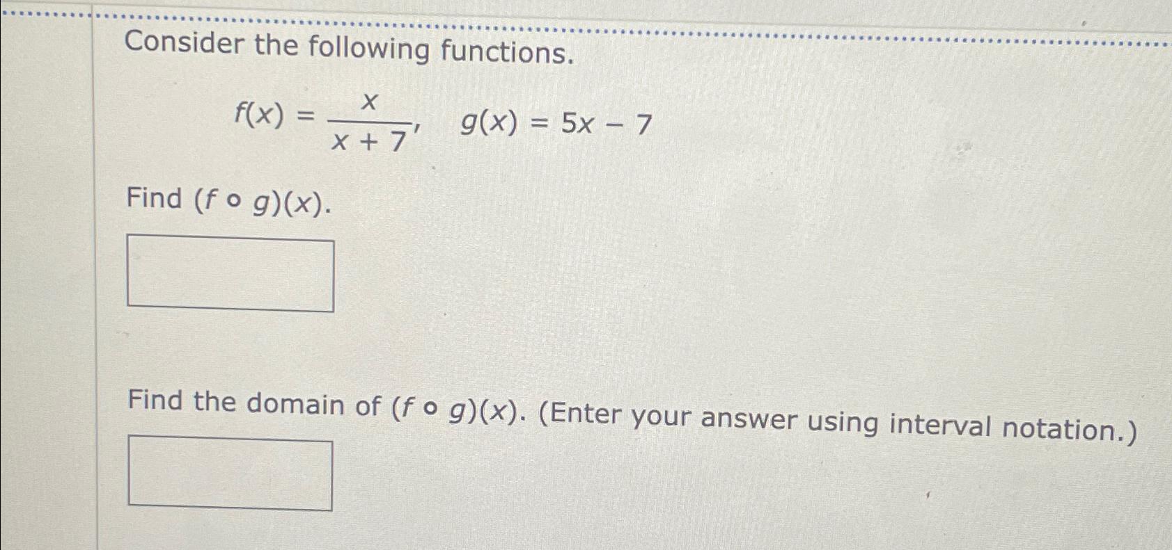 Solved Consider the following | Chegg.com