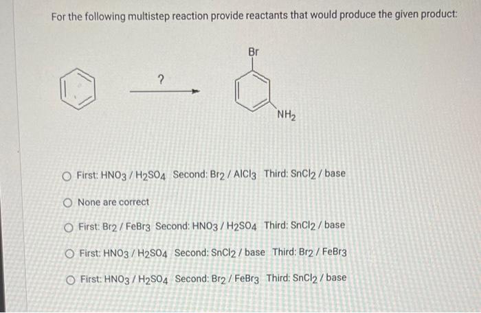 Solved For the following multistep reaction provide | Chegg.com
