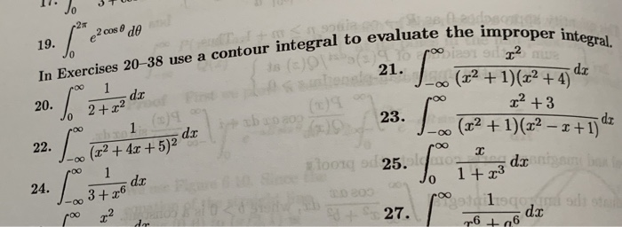 Solved Jo 2m 020dos 2 cos de In Exercises 20-38 use a | Chegg.com