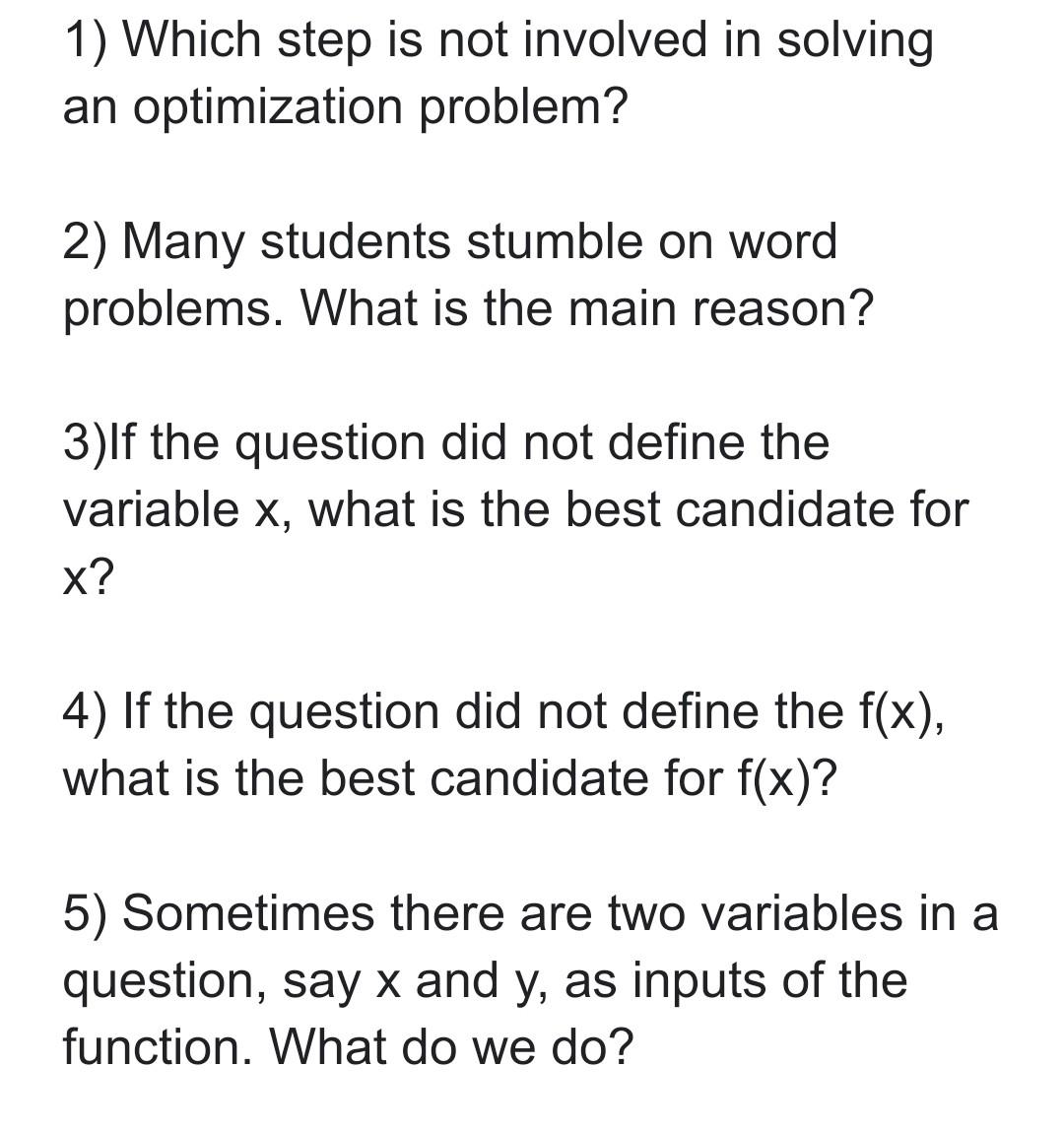 1) Which step is not involved in solving an | Chegg.com
