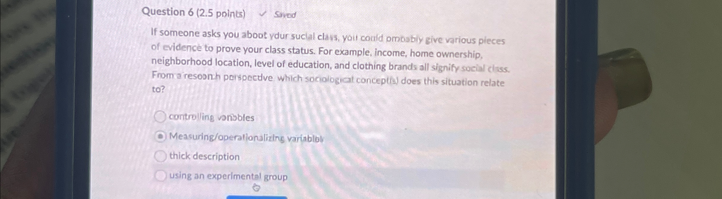 Solved Question 6 ( 2.5 ﻿points) ﻿sivedIf someone asks you | Chegg.com