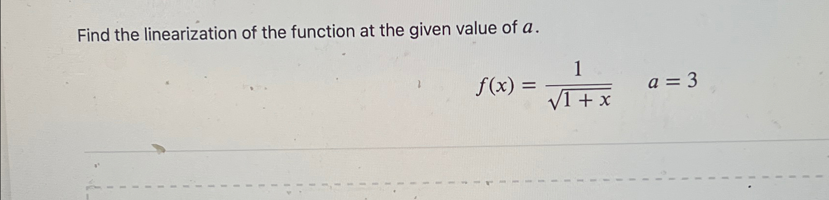 Solved Find The Linearization Of The Function At The Given 7123