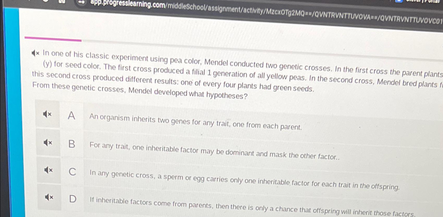 Solved In one of his classic experiment using pea color, | Chegg.com